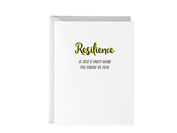Resilience is Just a Fancy Word Card – PiPH by Paper Epiphanies